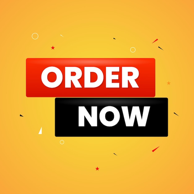 Premium Vector | Free vector order now banner Premium Vector | Free vector order now banner