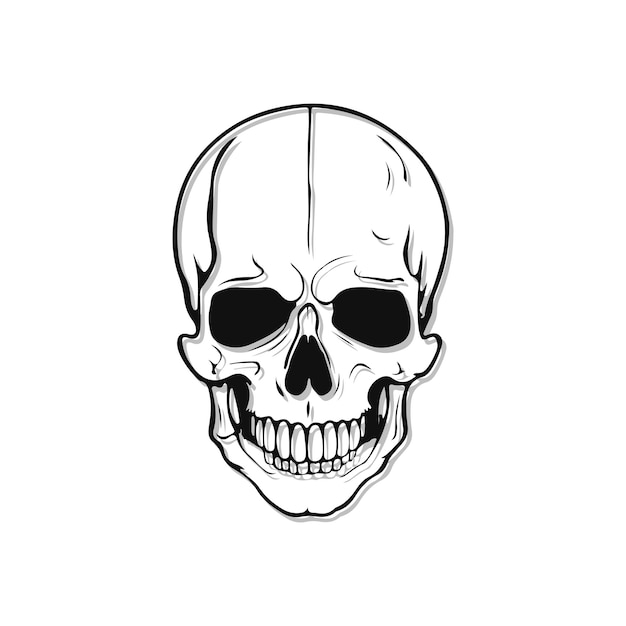 Free Vector Vintage Human Skull Illustration Premium Ai Generated Vector