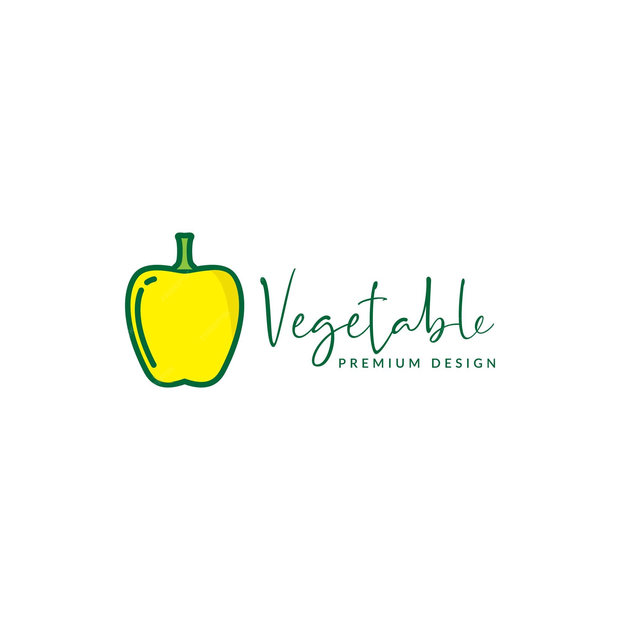 Premium Vector | Fresh fruit yellow paprica logo symbol icon vector ... Premium Vector | Fresh fruit yellow paprica logo symbol icon vector ...