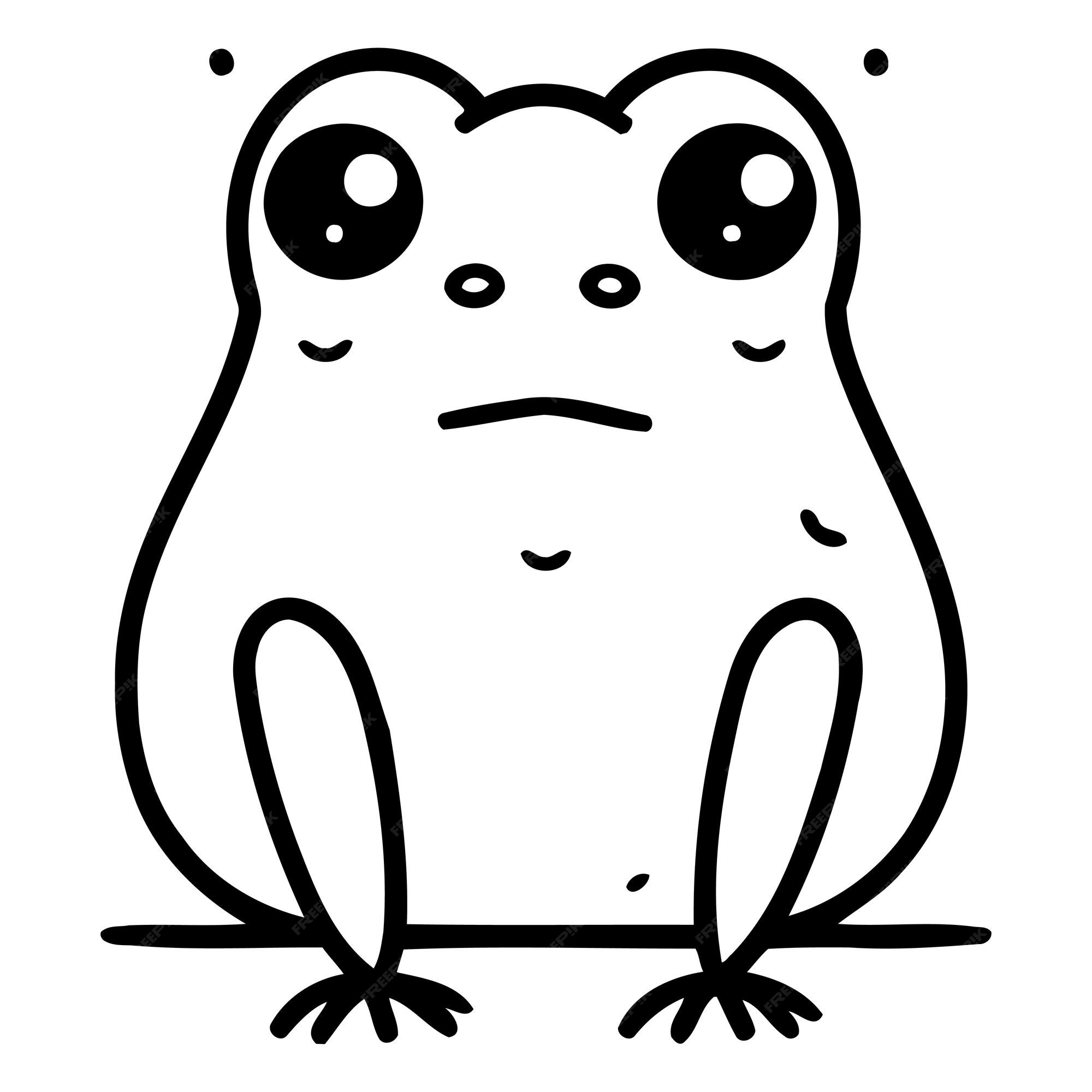 Premium Vector Frog Vector Illustration Cute Cartoon Frog Isolated On
