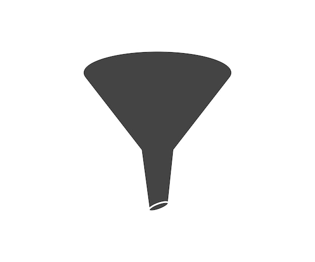 Premium Vector | Funnel icon vector Sort sign filter symbol black and white Premium Vector | Funnel icon vector Sort sign filter symbol black and white