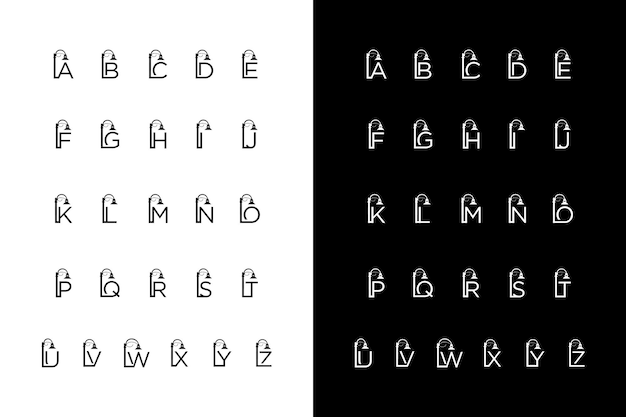Premium Vector | Furniture alphabet vector Premium Vector | Furniture alphabet vector