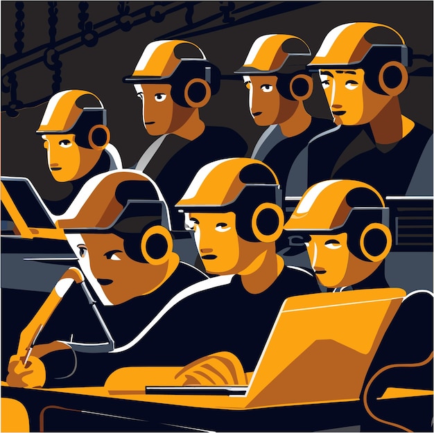 Premium Vector | A future in harmony utopian collaboration and advanced ... Premium Vector | A future in harmony utopian collaboration and advanced ...