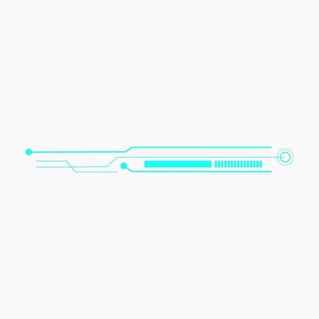 Premium Vector | Futuristic tech line element Premium Vector | Futuristic tech line element