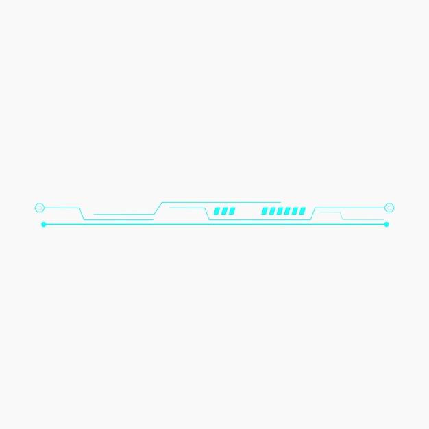 Premium Vector | Futuristic tech line element Premium Vector | Futuristic tech line element
