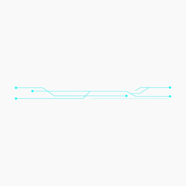 Premium Vector | Futuristic Tech Line Element Premium Vector | Futuristic Tech Line Element