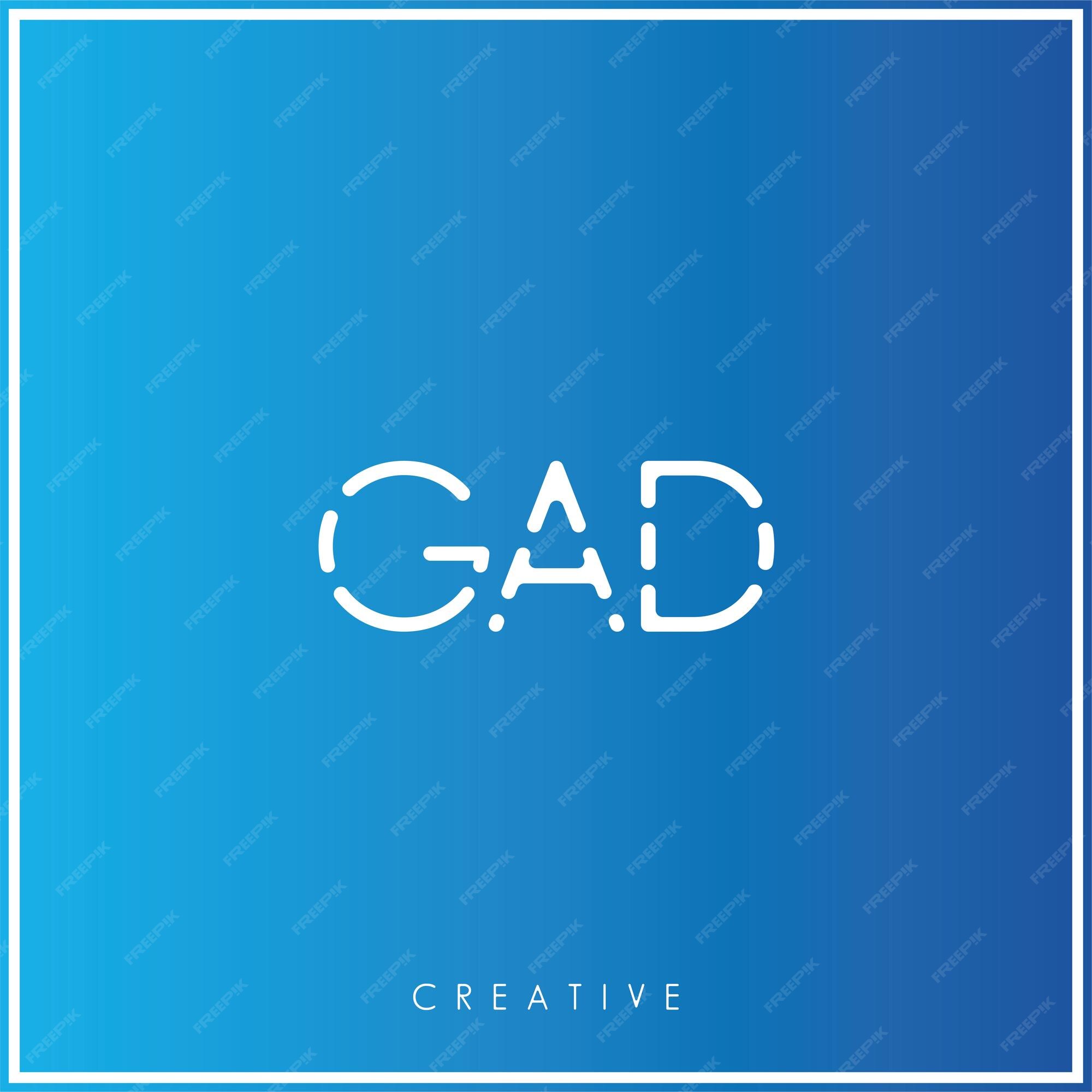Premium Vector | Gad premium vector latter logo design creative logo ... Premium Vector | Gad premium vector latter logo design creative logo ...