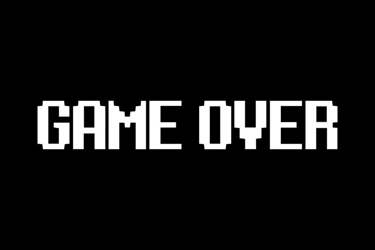 Premium Vector | Game over pixel background Premium Vector | Game over pixel background