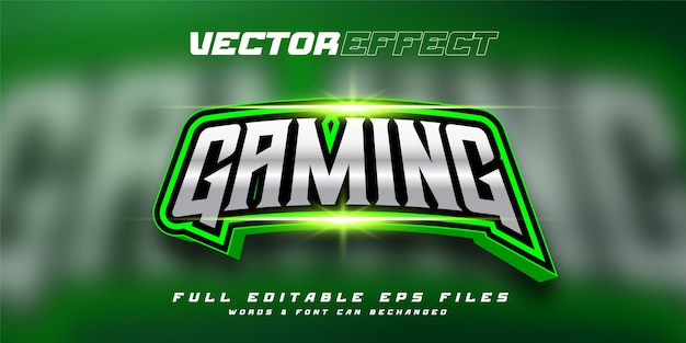 Premium Vector Gaming Text Effect Full Editable