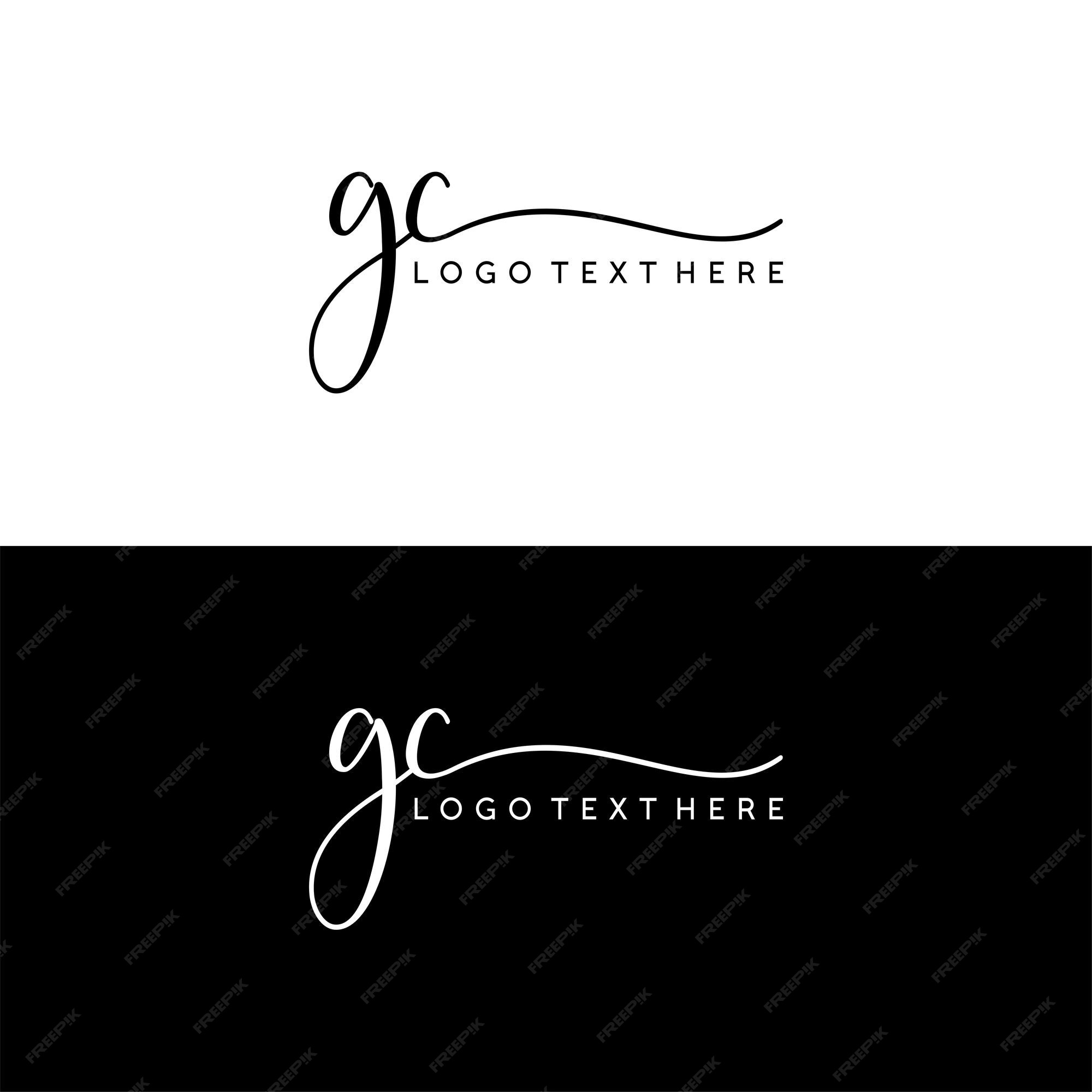 Premium Vector | Gc hand written letter logo, gc logo, gc signature ... Premium Vector | Gc hand written letter logo, gc logo, gc signature ...