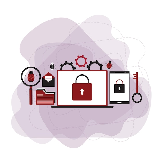 Premium Vector | Gdpr data protection Premium Vector | Gdpr data protection