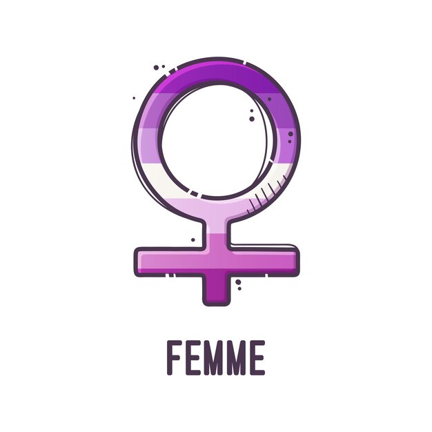 Premium Vector Gender Symbol Bigender Signs Of Sexual Orientation Vector