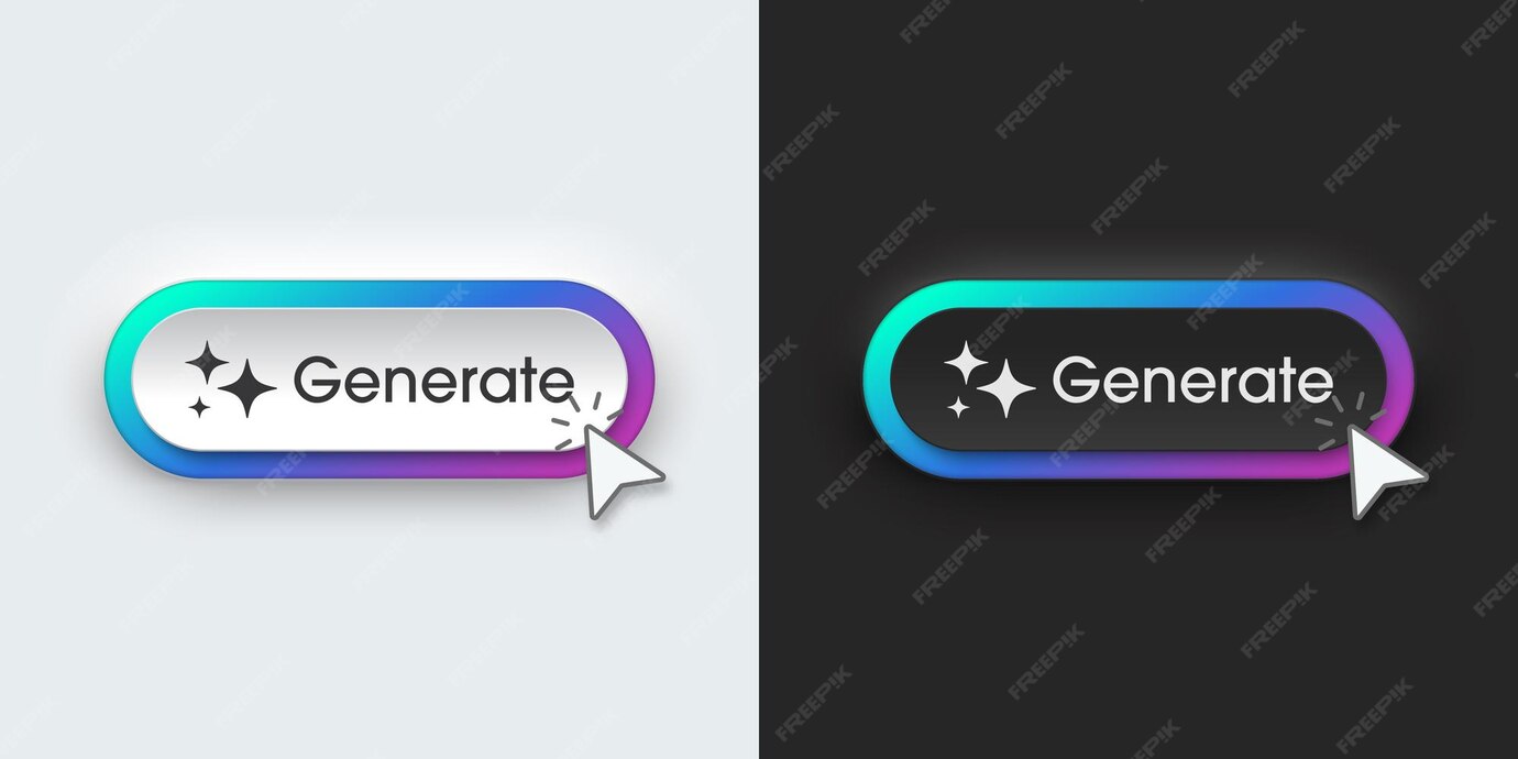 Premium Vector | Generate AI button Neumorphic bar Artificial intelligence and Machine learning ...