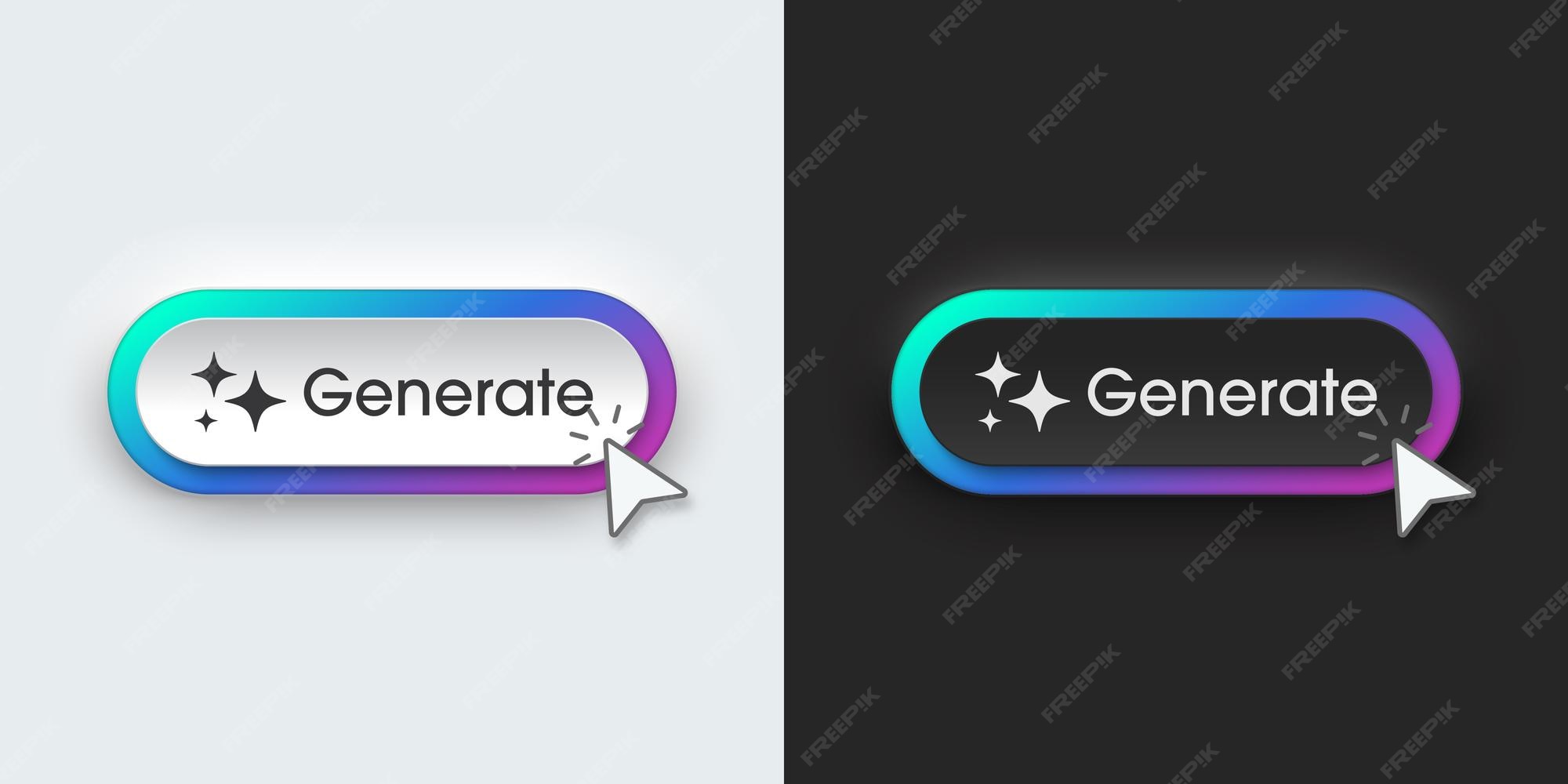 Premium Vector | Generate AI button Neumorphic bar Artificial intelligence and Machine learning ...