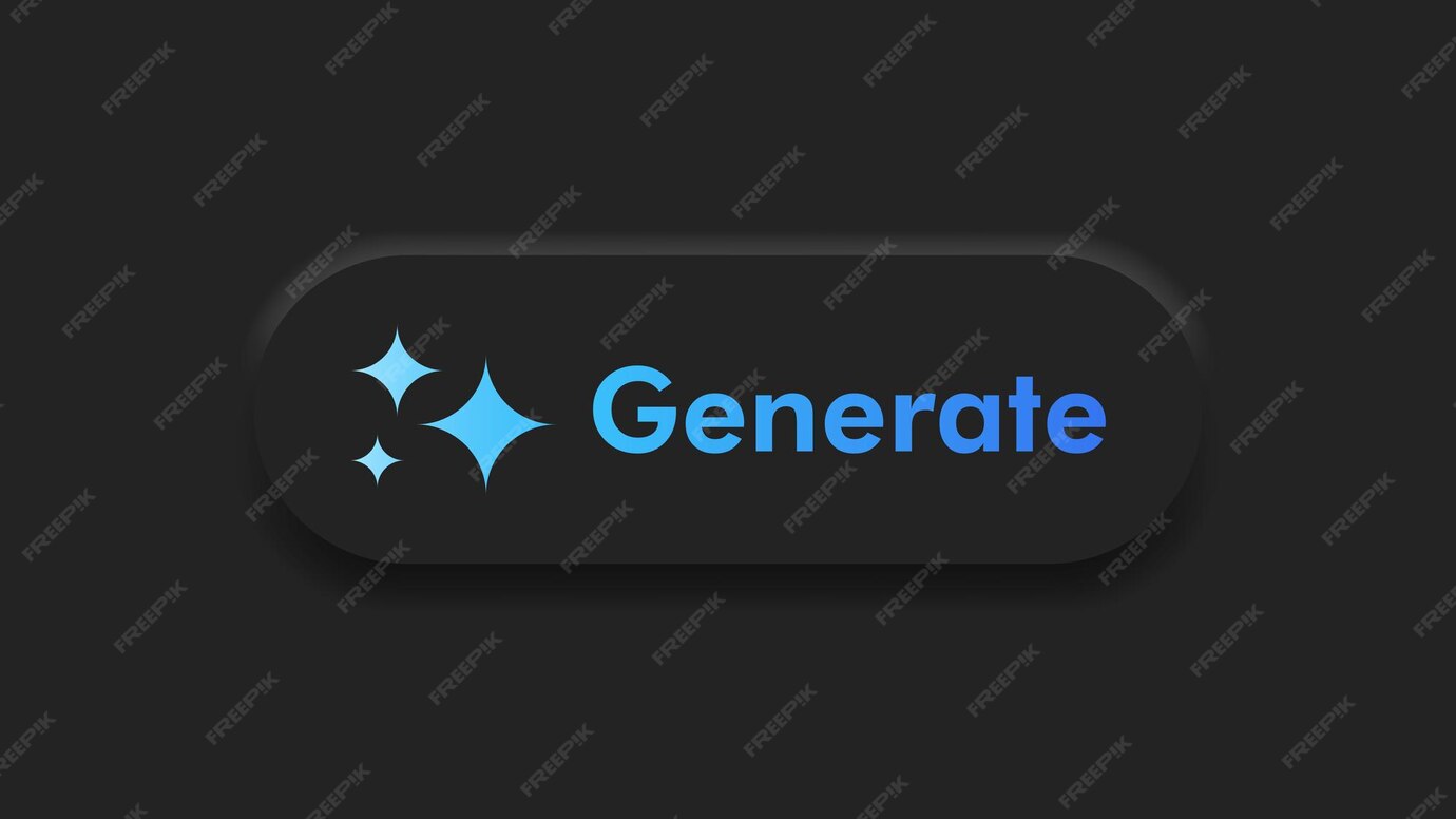Premium Vector | Generate AI button user interface Artificial intelligence UI UX design concept ...
