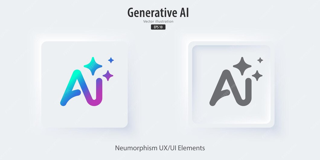 Premium Vector | Generate AI icon A set of 3D buttons active and inactive with icon symbols ...