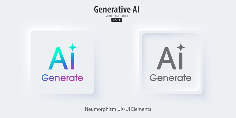 Premium Vector | Generate AI icon A set of 3D buttons active and inactive with icon symbols ...