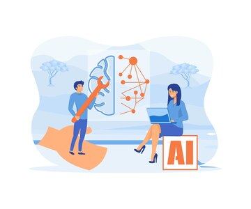 Premium Vector | Generative AI or artificial intelligence data ...