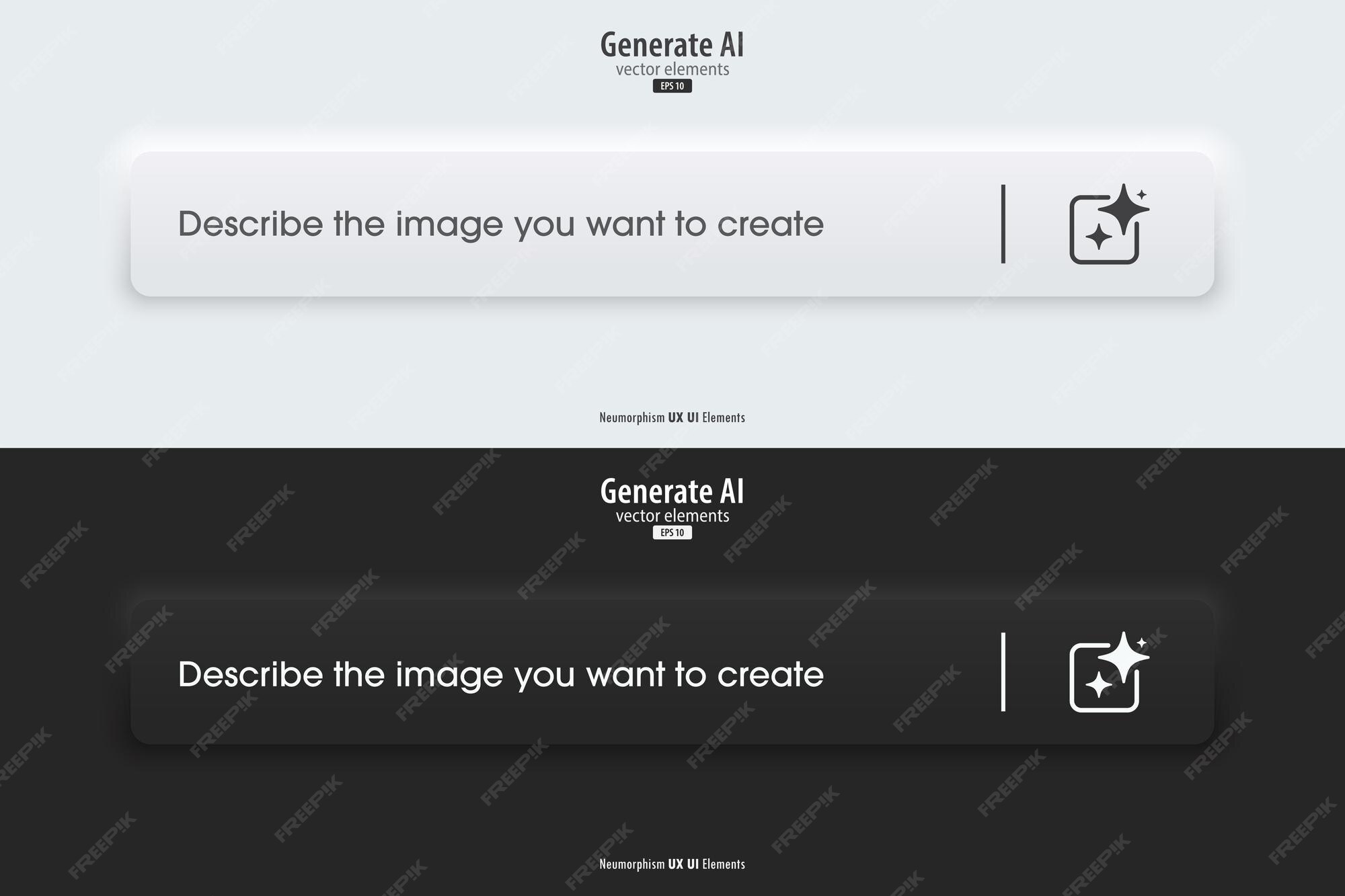 Premium Vector | Generative AI bar Input prompt as commands for create ... Premium Vector | Generative AI bar Input prompt as commands for create ...