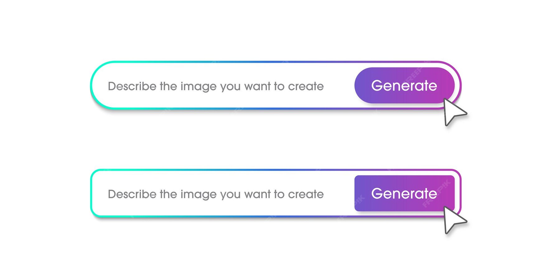 Premium Vector | Generative AI bar Input prompt as commands for create ...