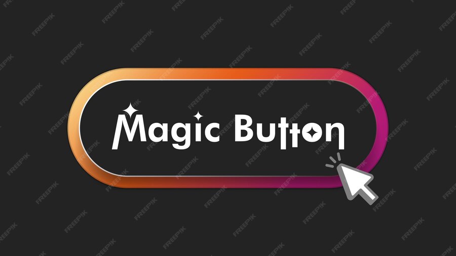 Premium Vector | Generative AI magic button user interface Artificial intelligence UI UX design ...