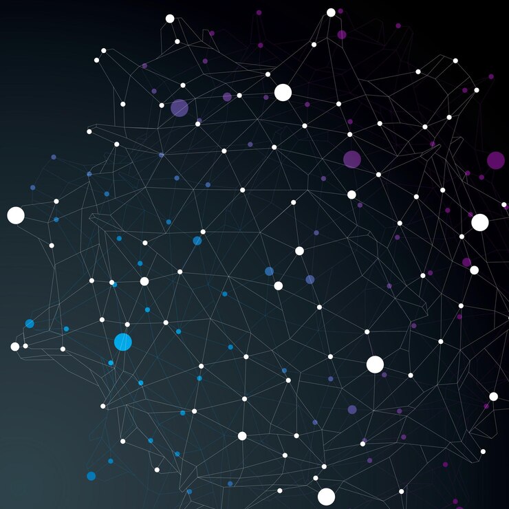 Premium Vector Geometric Abstract 3d Complicated Lattice Object Over Dark Background Single