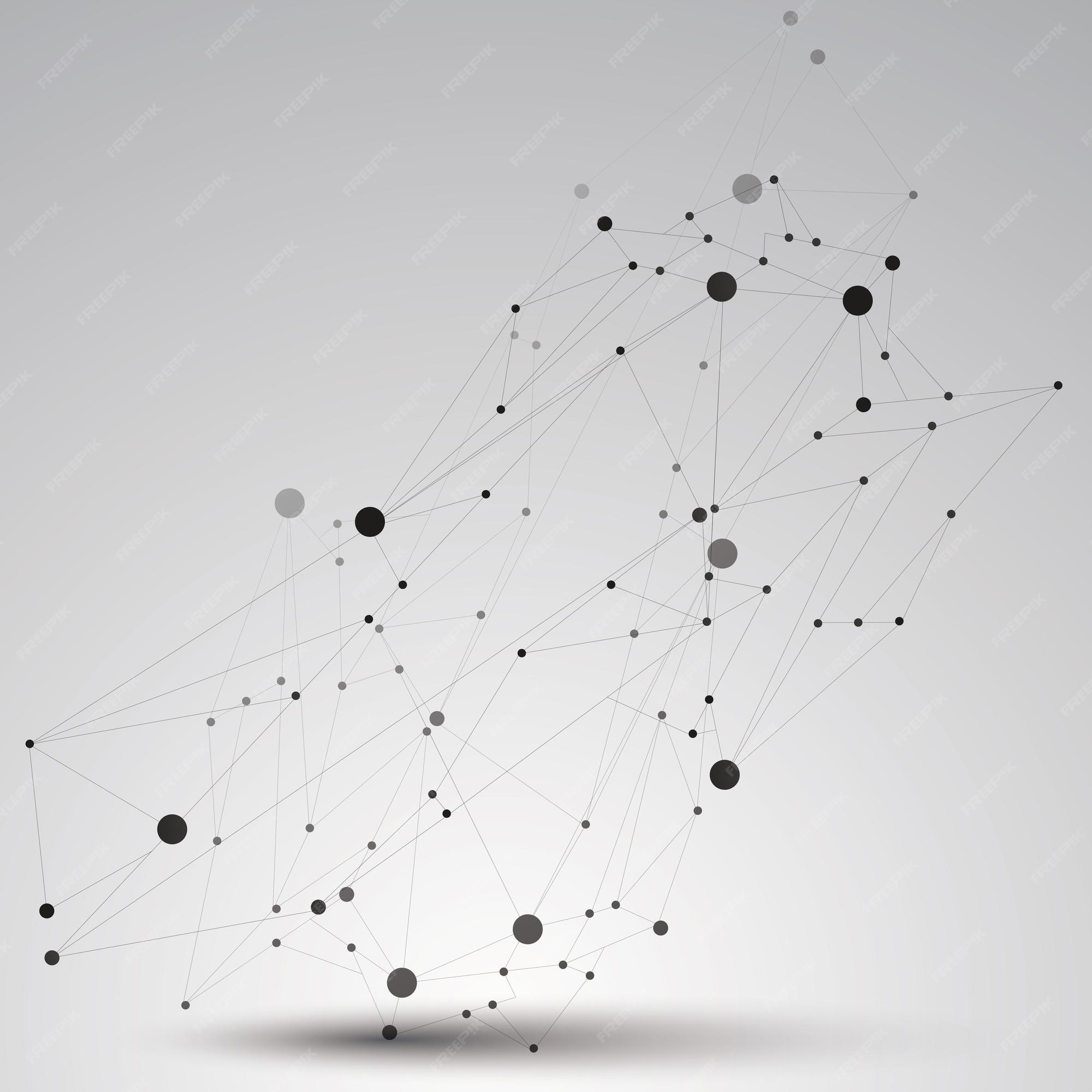 Premium Vector Geometric Abstract 3d Complicated Lattice Object Single Color Asymmetric