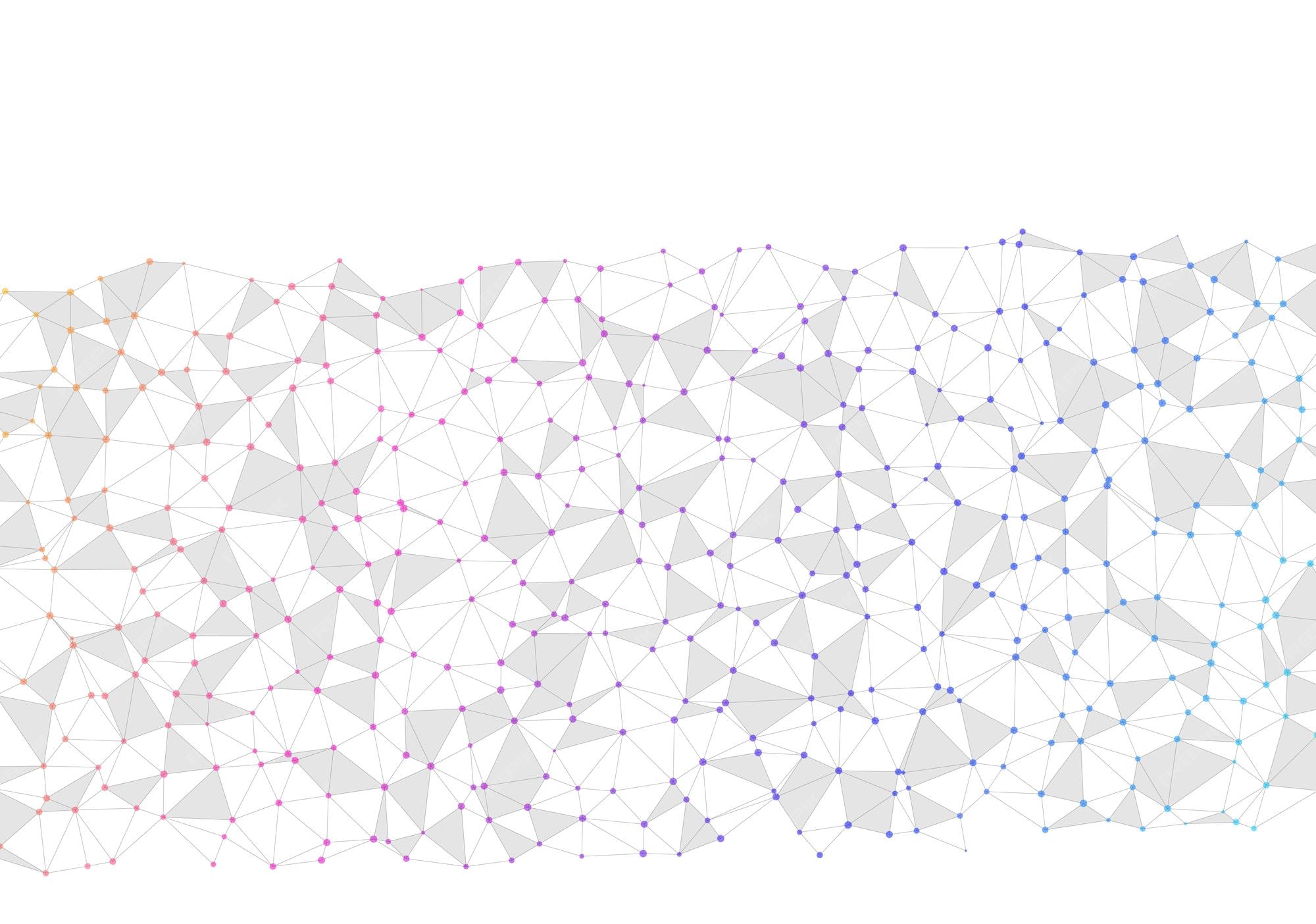 Premium Vector Geometric Abstract Background With Connected Dots And