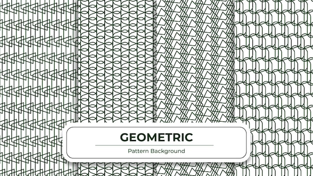 Premium Vector | Geometric seamless pattern vector background pack Premium Vector | Geometric seamless pattern vector background pack