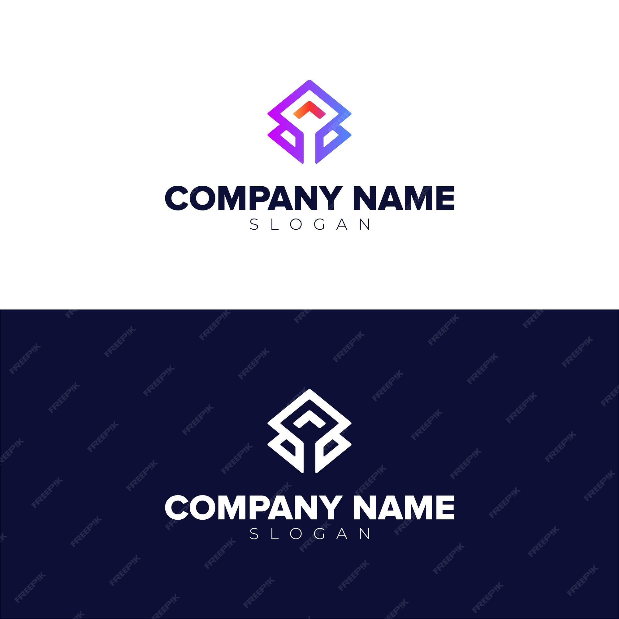 Premium Vector | Geometric shape abstract logotypes concept design ... Premium Vector | Geometric shape abstract logotypes concept design ...