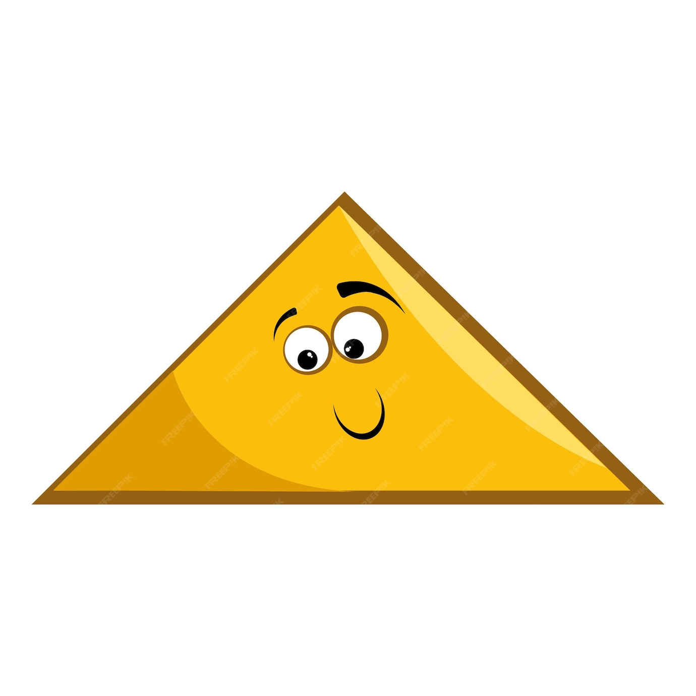 Premium Vector | Geometric shapes and triangle happy cartoon picture Premium Vector | Geometric shapes and triangle happy cartoon picture