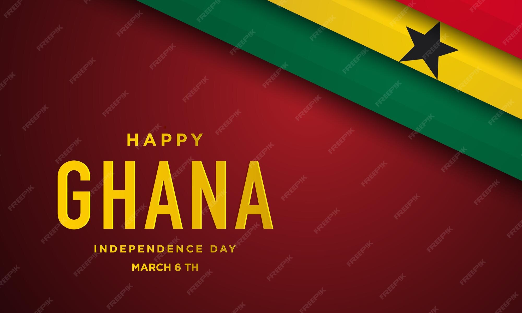 Premium Vector | Ghana independence day background design Premium Vector | Ghana independence day background design