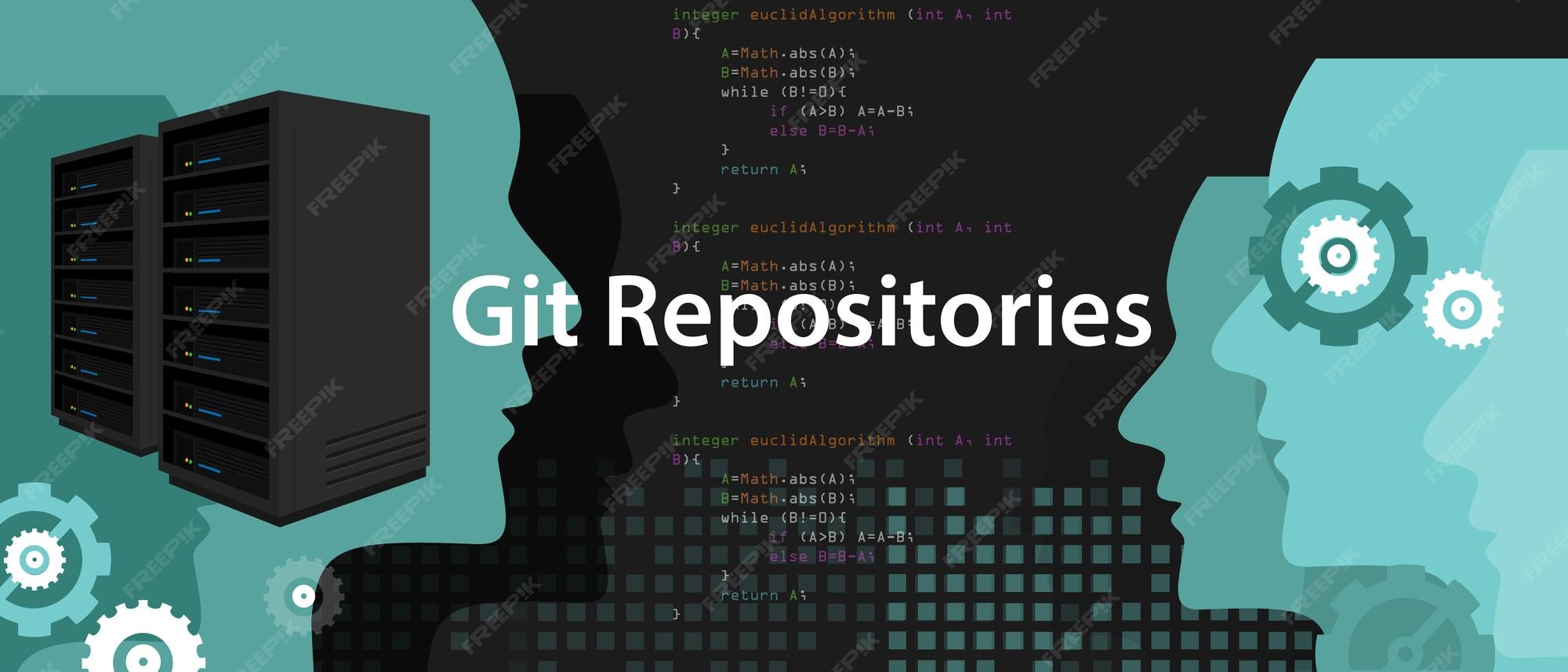 Premium Vector Git Repositories Software Subversion Backup Server Process In Programming And 3630