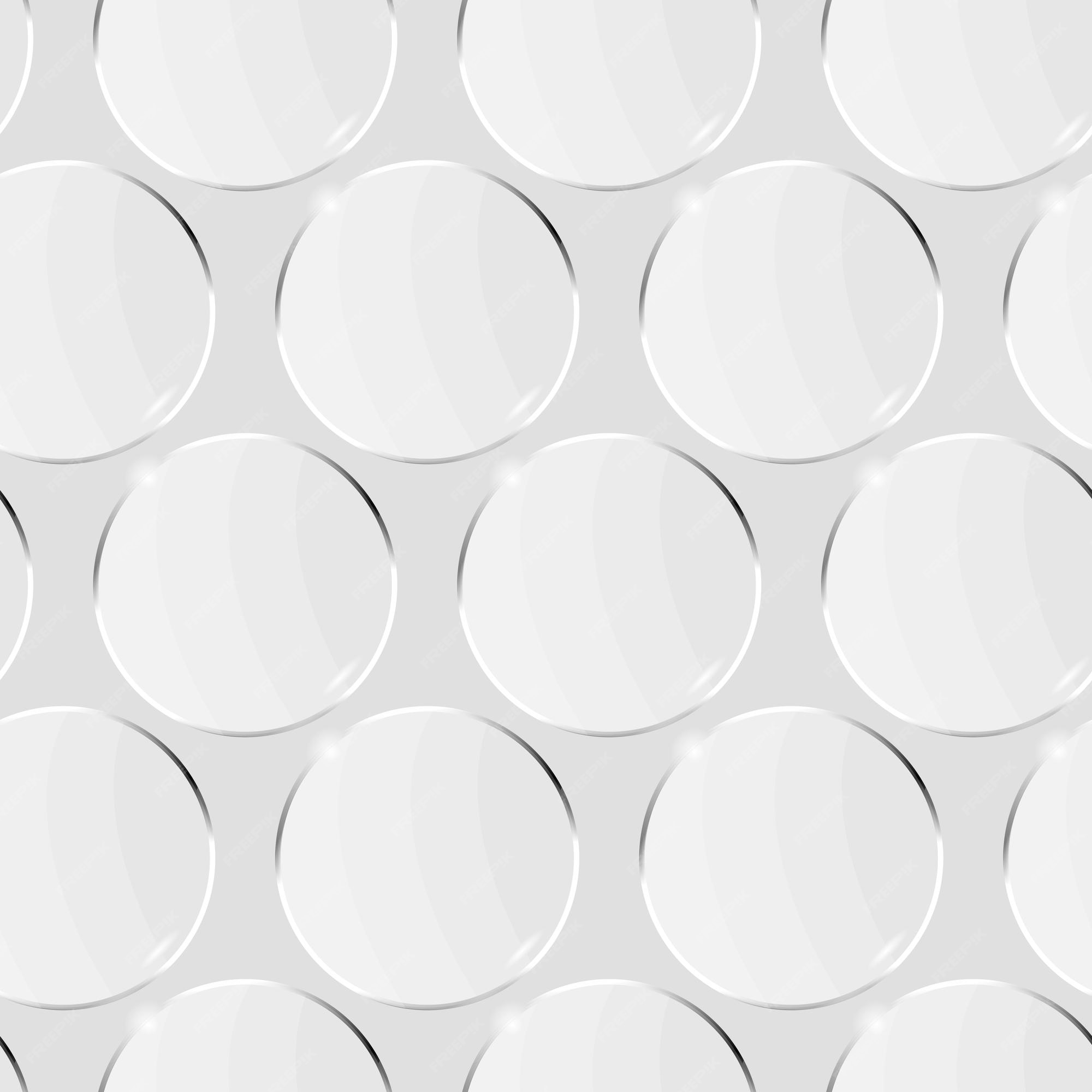Premium Vector Glass Circle Pattern