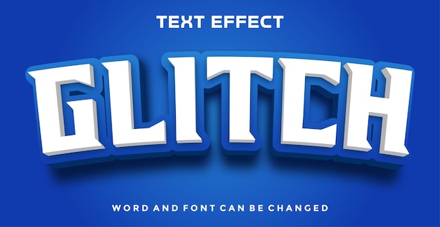 Premium Vector | Glitch editable text effect Premium Vector | Glitch editable text effect
