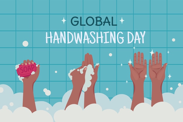 Premium Vector Global Handwashing Day Poster