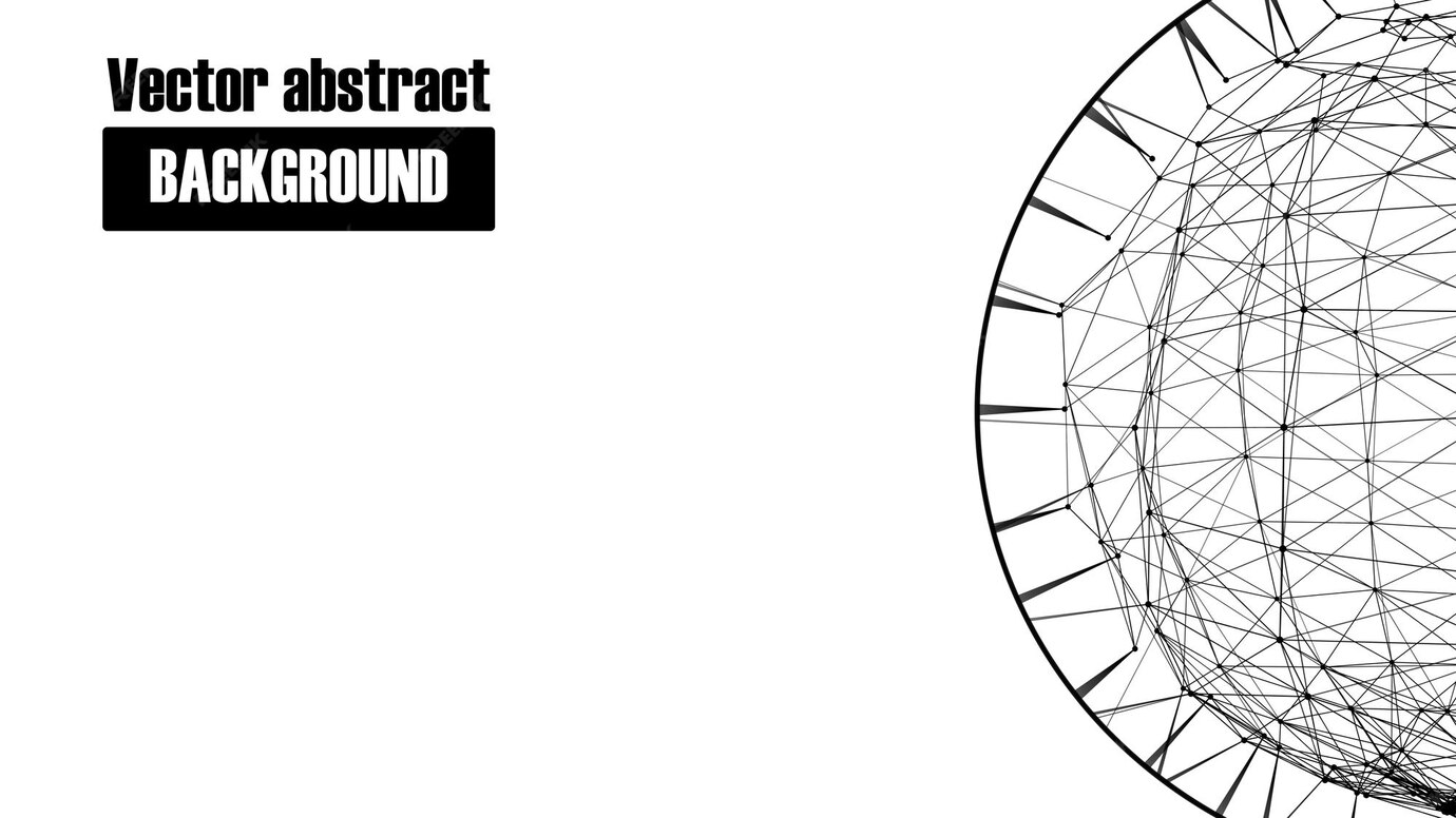 Premium Vector Global Network Connection Abstract Vector Background Of Dots And Lines With