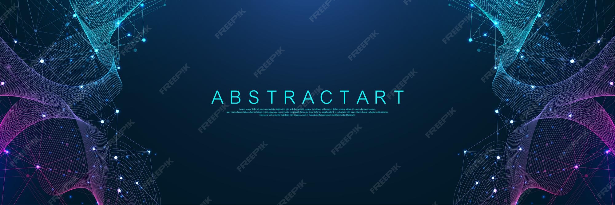 Premium Vector Global Network Connection Concept Big Data Visualization Social Network