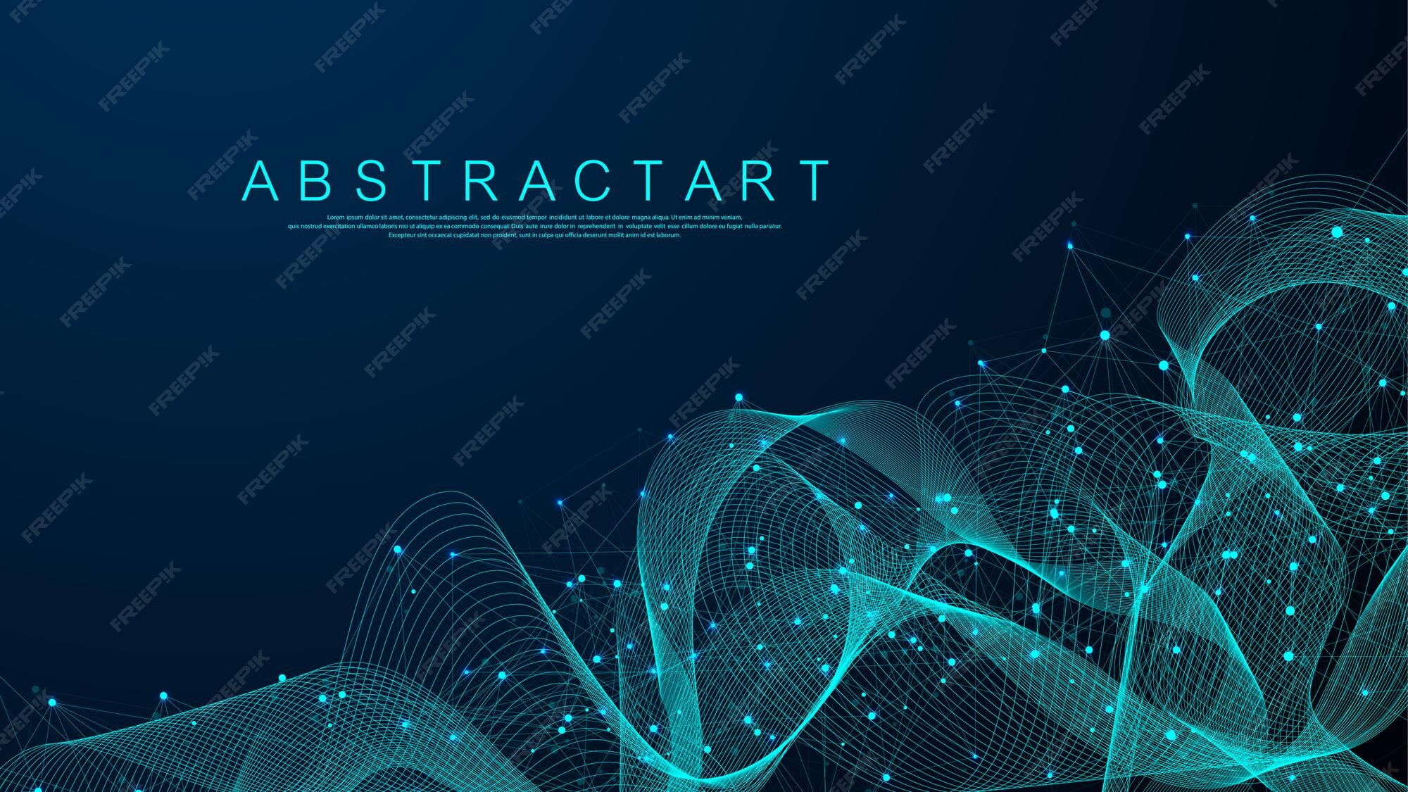 Premium Vector Global Network Connection Concept Big Data Visualization Social Network