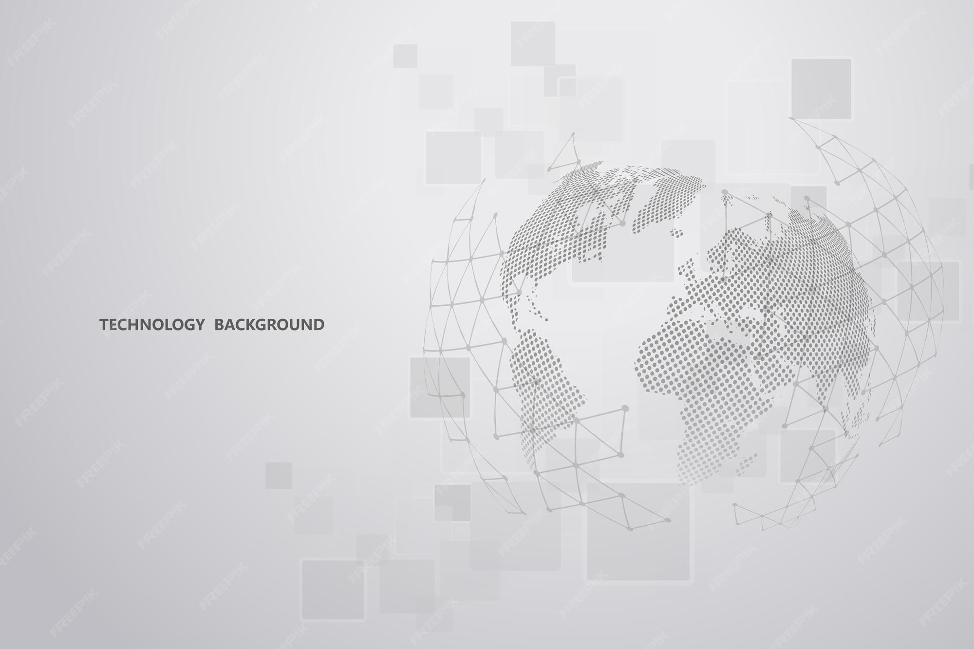 Premium Vector Global Network Connectionabstract Background Technology Graphic Design Network