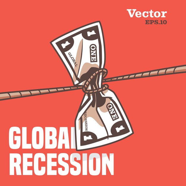 Premium Vector | Global recession Premium Vector | Global recession
