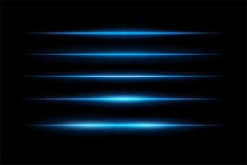 Glowing horizontal beams arranged in vertical stack with symmetrical ...