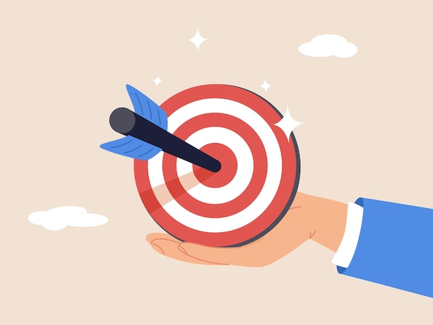 Premium Vector | Goal or target purpose or objective focus and ... Premium Vector | Goal or target purpose or objective focus and ...