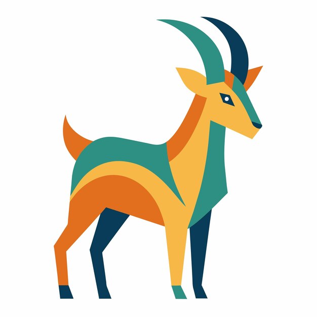 Goat Abstract Illustration Vector | Premium AI-generated vector Goat Abstract Illustration Vector | Premium AI-generated vector