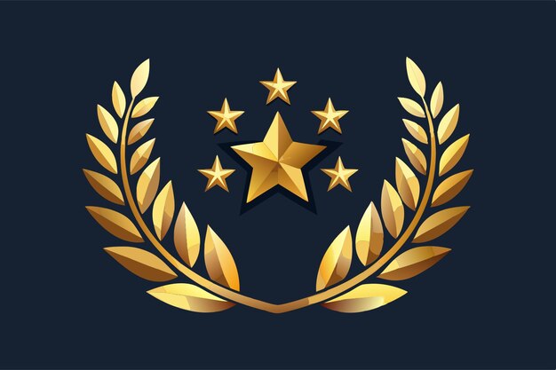 Gold laurel wreath winner award set vector illustration golden branch ... Gold laurel wreath winner award set vector illustration golden branch ...