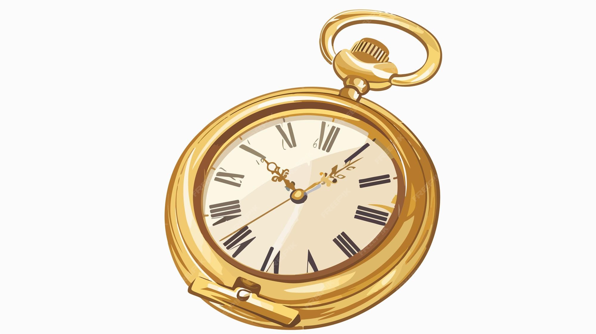 Gold Pocket Watch Flat Icon Vector Illustration | Premium AI-generated ... Gold Pocket Watch Flat Icon Vector Illustration | Premium AI-generated ...