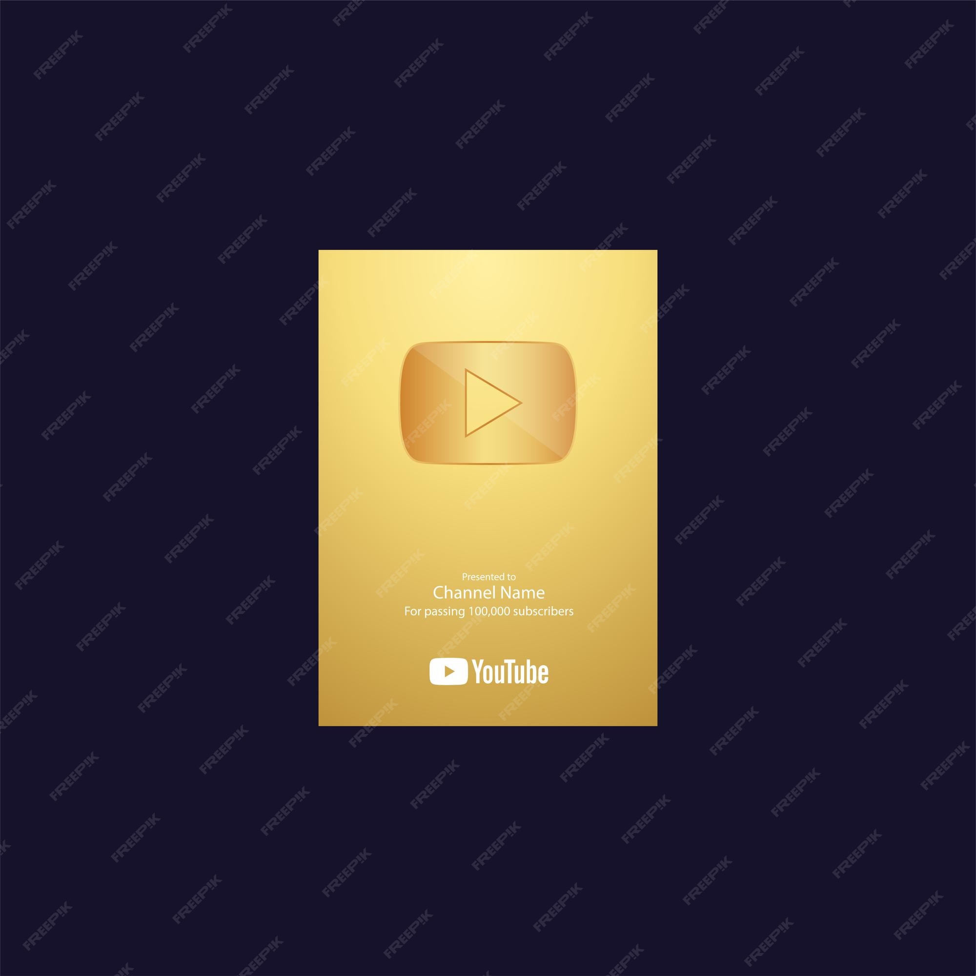 골드 유튜브 재생 버튼 매체 | 프리미엄 벡터 골드 유튜브 재생 버튼 매체 | 프리미엄 벡터