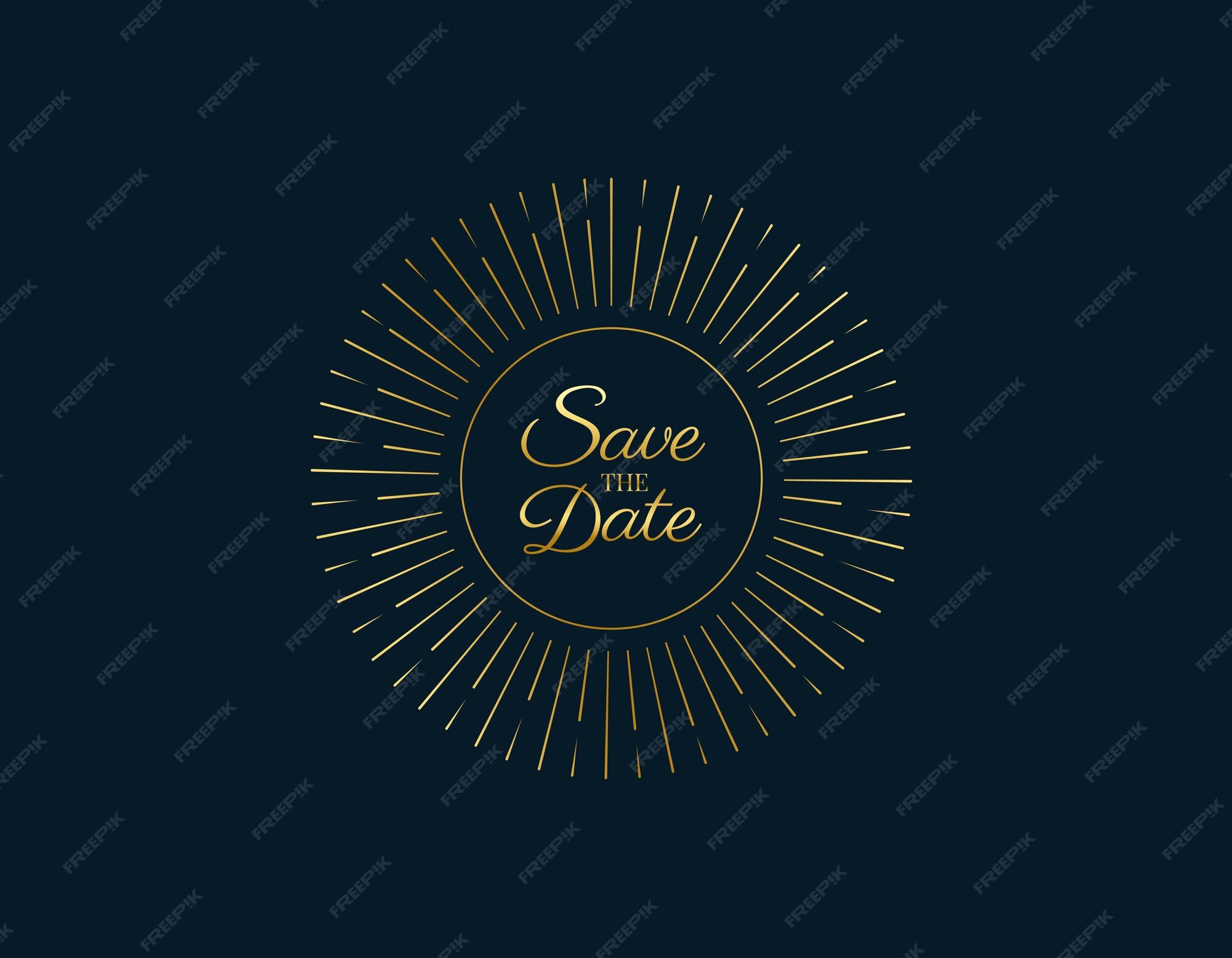 Premium Vector | Goldarn save the date vector lettering Premium Vector | Goldarn save the date vector lettering