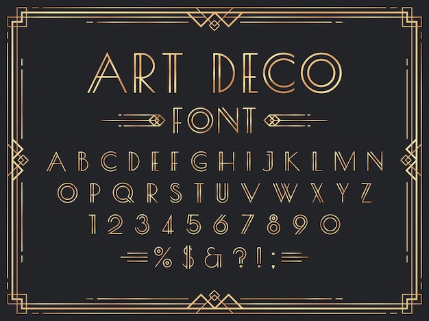 Art Deco Typeface Art Deco Typeface