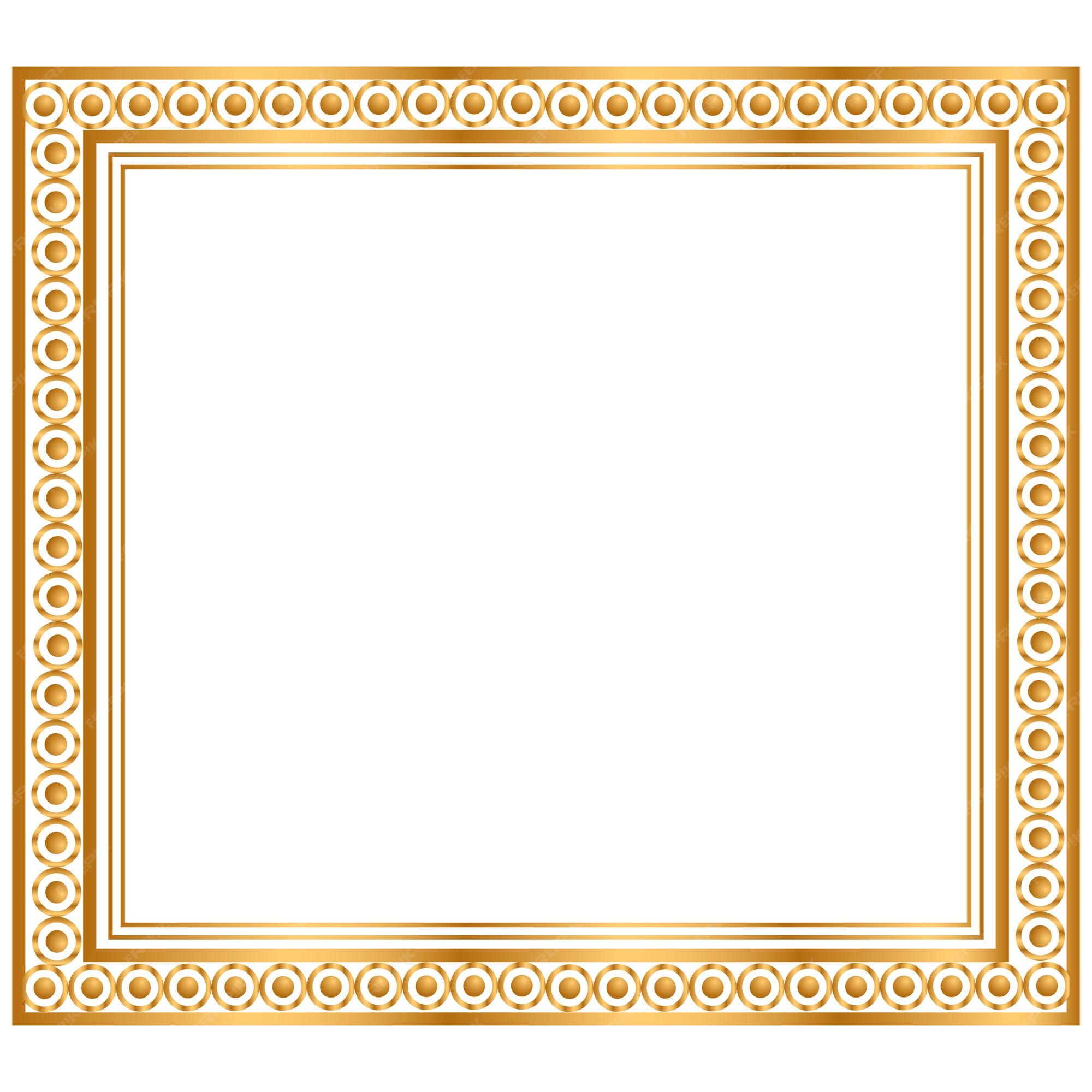 Premium Vector Golden Rectangle Certificate Border Pattern Line Photo